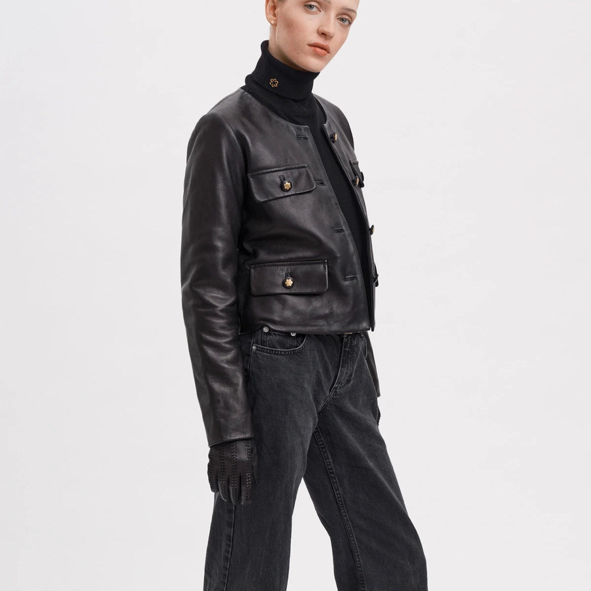 Classic women's leather jacket » Made in Denmark | RHANDERS