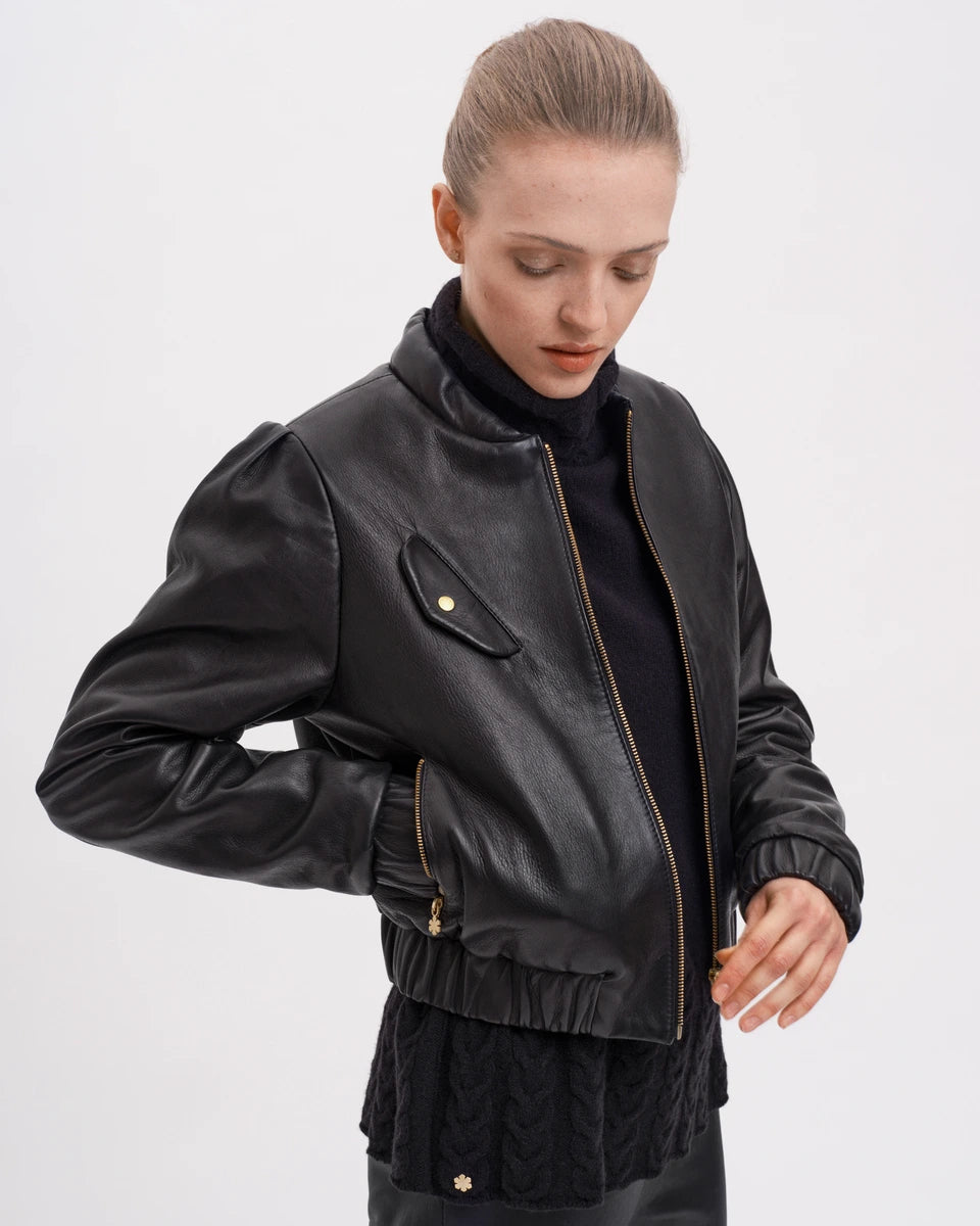 Women’s luxury leather jacket » Made in Denmark | RHANDERS